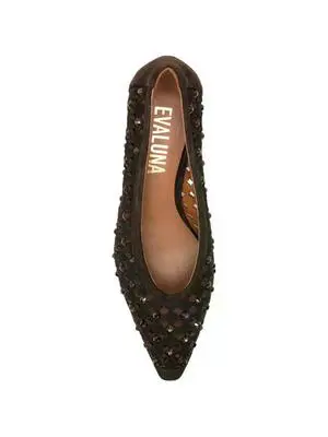 EVALUNA Embellished Heeled Pumps