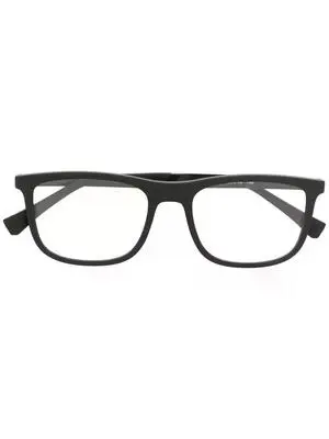 Emporio Armani Matte Rectangle Eyeglasses - Black