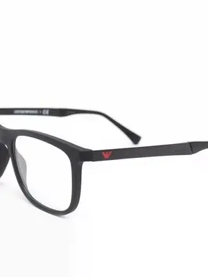Emporio Armani Matte Rectangle Eyeglasses