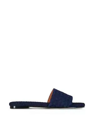 NAGHEDI Woven Slip-on Sandals - Blue