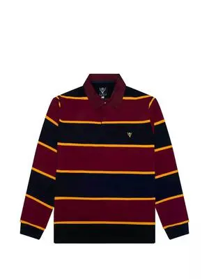 SOUTH2 WEST8 Striped Collared Polo Shirt