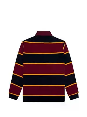SOUTH2 WEST8 Striped Collared Polo Shirt