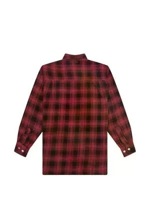 Needles Ribbon Over Dye Flannel Shirt - Red