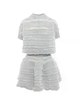CFCL Striped Ribbed Mini Dress