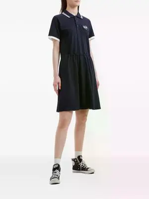 CHOCOOLATE Heart Embroidered Polo Dress
