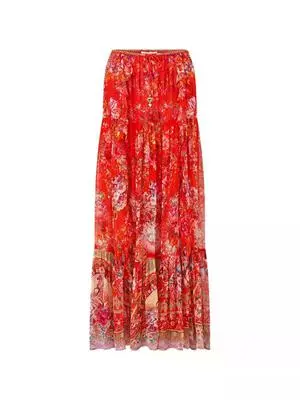 Camilla Ole Ole Tie Ruffle Maxi Skirt