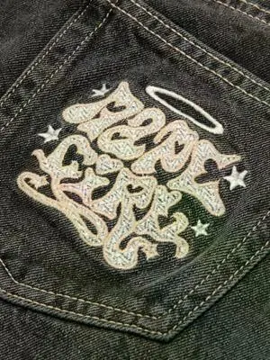 AAPE BY *A BATHING APE Embroidered Detail Denim Shorts