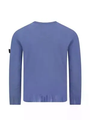 Peuterey Crewneck Sweater With Logo Patch - Blue