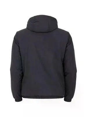 CANADIENS Zip-up Hooded Jacket With Ribbed Cuffs And Hem