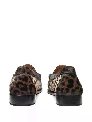G.H.BASS Whitney Leopard-print Penny Loafers - Neutrals