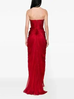 IRIS SERBAN Marisa Draped Maxi Dress