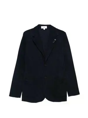 LARDINI Notched-lapel Blazer - Blue