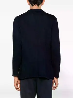 LARDINI Notched-lapel Blazer - Blue