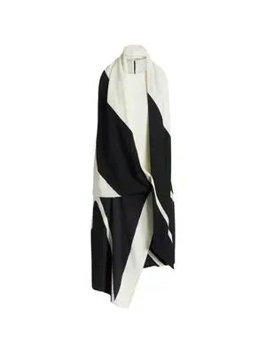 Alberta Ferretti Panelled Asymmetric Dress - Black