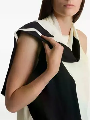 Alberta Ferretti Panelled Asymmetric Dress
