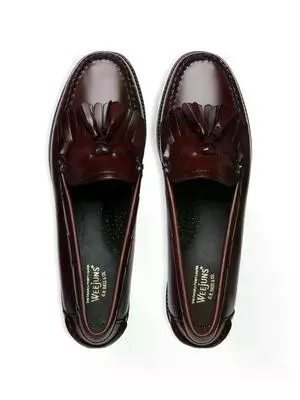 G.H.BASS Easy Weejuns Esther Kiltie Tassel Loafers - Red
