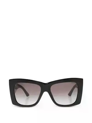 JIMMY CHOO Square Frame Sunglasses With Logo Detail - Black