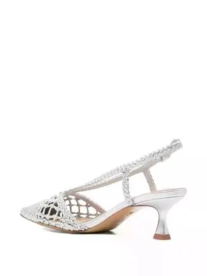 Lola Cruz Tabata -tone Braided Slingback Pumps