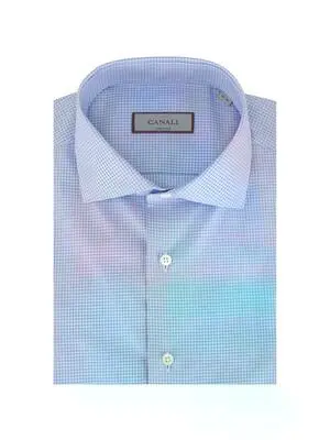 Canali Checked Shirt - Blue