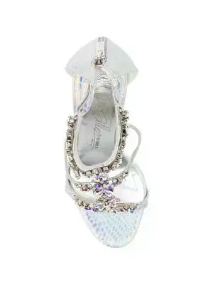 LE SILLA Crystal Embellished Zip Fastening Sandals