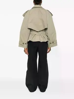 LA PISCINE Belted Epaulettes Jacket