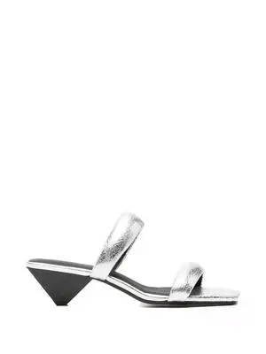 JVAM Cody Square-toe Sandals - Silver