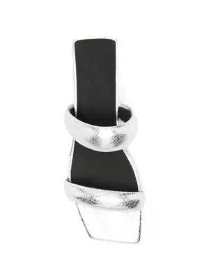 JVAM Cody Square-toe Sandals - Silver