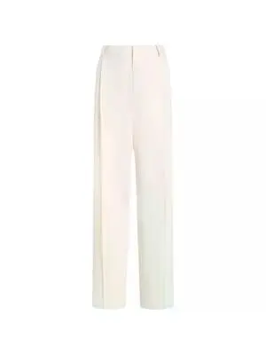 Proenza Schouler Clementina Twill Pleated Trousers - Neutrals