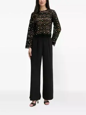 MICHAEL KORS Michael Kors Openwork Long Sleeve Sweater