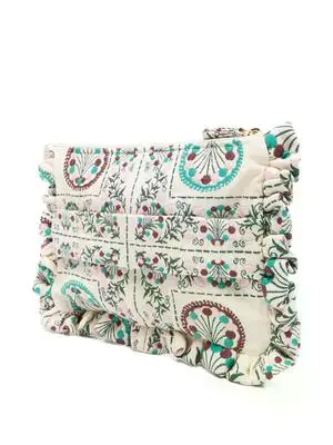 La DoubleJ Florette Tiles Jacquard Clutch Bag - Neutrals