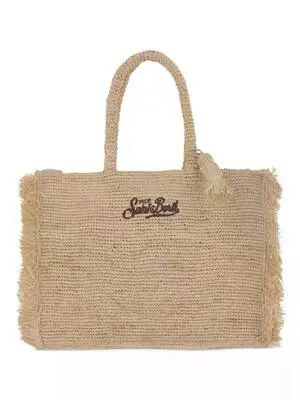 MC2 SAINT BARTH Tassel-detail Raffia Shoulder Bag