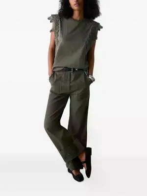 Liu Jo Embellished Pocket Cuffed Trousers