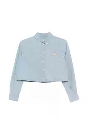 Maison Kitsune Embroidered Shirts For Women