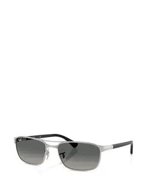 Ray-ban Rectangle Frame Sunglasses - Silver