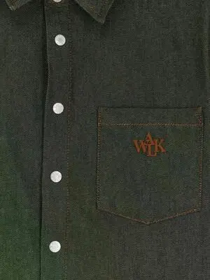 WALK IN PARIS Logo-embroidered Pocket Shirt