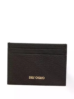 DELL'OGLIO Logo-print Cardholder - Brown