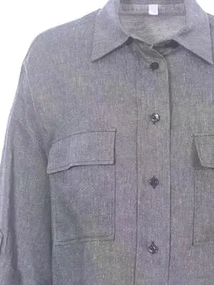 Eleventy Buttoned Shirt With Chest Pockets