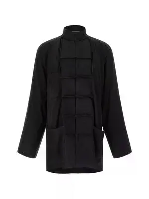 Yohji Yamamoto Ta Tuxedo China Blazer High-neck Jacket - Black