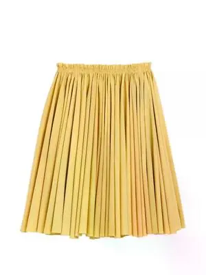 AMI Paris Cotton Corolla Midi Skirt - Neutrals