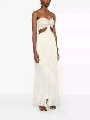 BLESS Fringed Maxi Dress