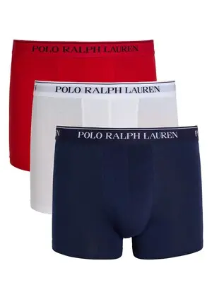 Polo Ralph Lauren Classic Logo-jacquard Stretch-cotton Trunks - Multicoloured