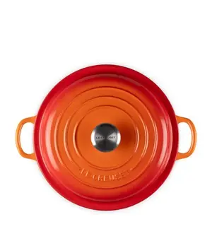 LE CREUSET Cast Iron Shallow Casserole Dish - Orange