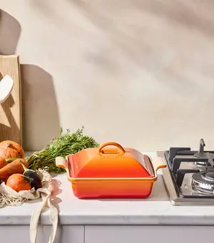 LE CREUSET Stoneware Square Dish - Orange