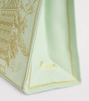 Harrods Building Shopper Bag - Green