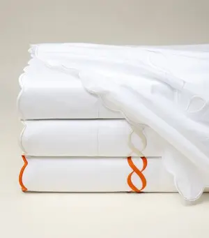 PRATESI Treccia King Flat Sheet - Orange