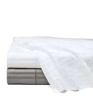 PRATESI Raso Rigato Super King Flat Sheet - Grey