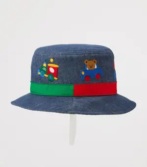 MIKI HOUSE Denim Sun Hat