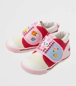 MIKI HOUSE Toddler Embroidered Character Sneakers