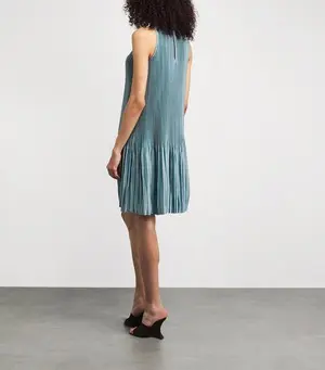 JOSEPH Satin Pleated Rida Midi Dress