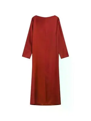 Loulou De Saison Zoya Draped Asymmetric Dress